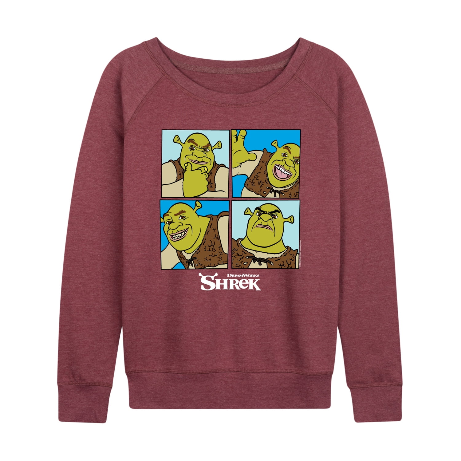 Shrek - Shrek Grid - Women's Lightweight French Terry Long Sleeve Shirt ...