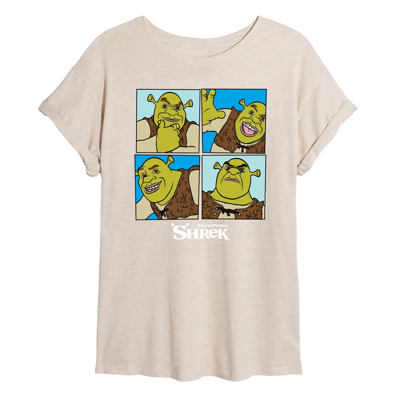 Shrek - Shrek Grid - Women's Oversized T-Shirt - Walmart.com