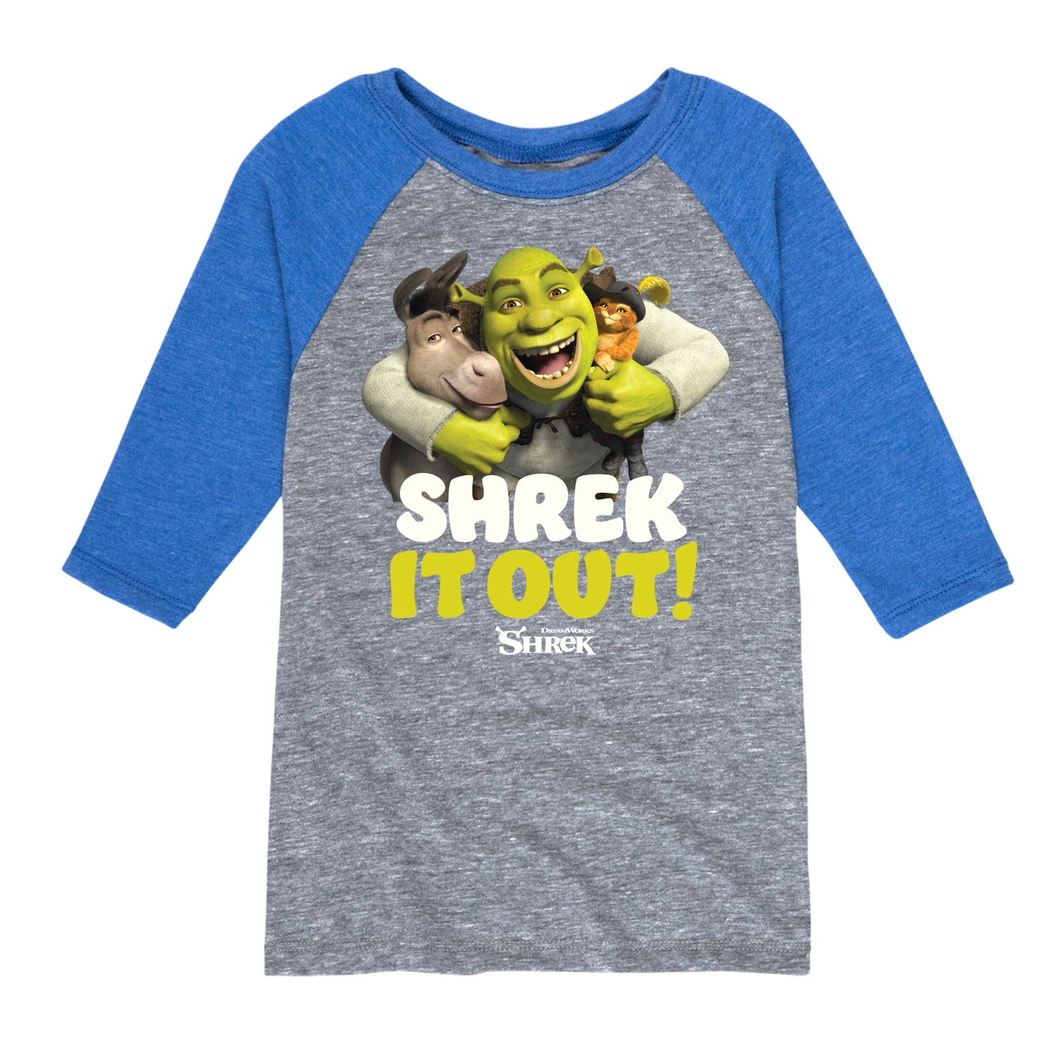 Shrek - Shrek It Out - Toddler & Youth Raglan Graphic T-Shirt - Walmart.com