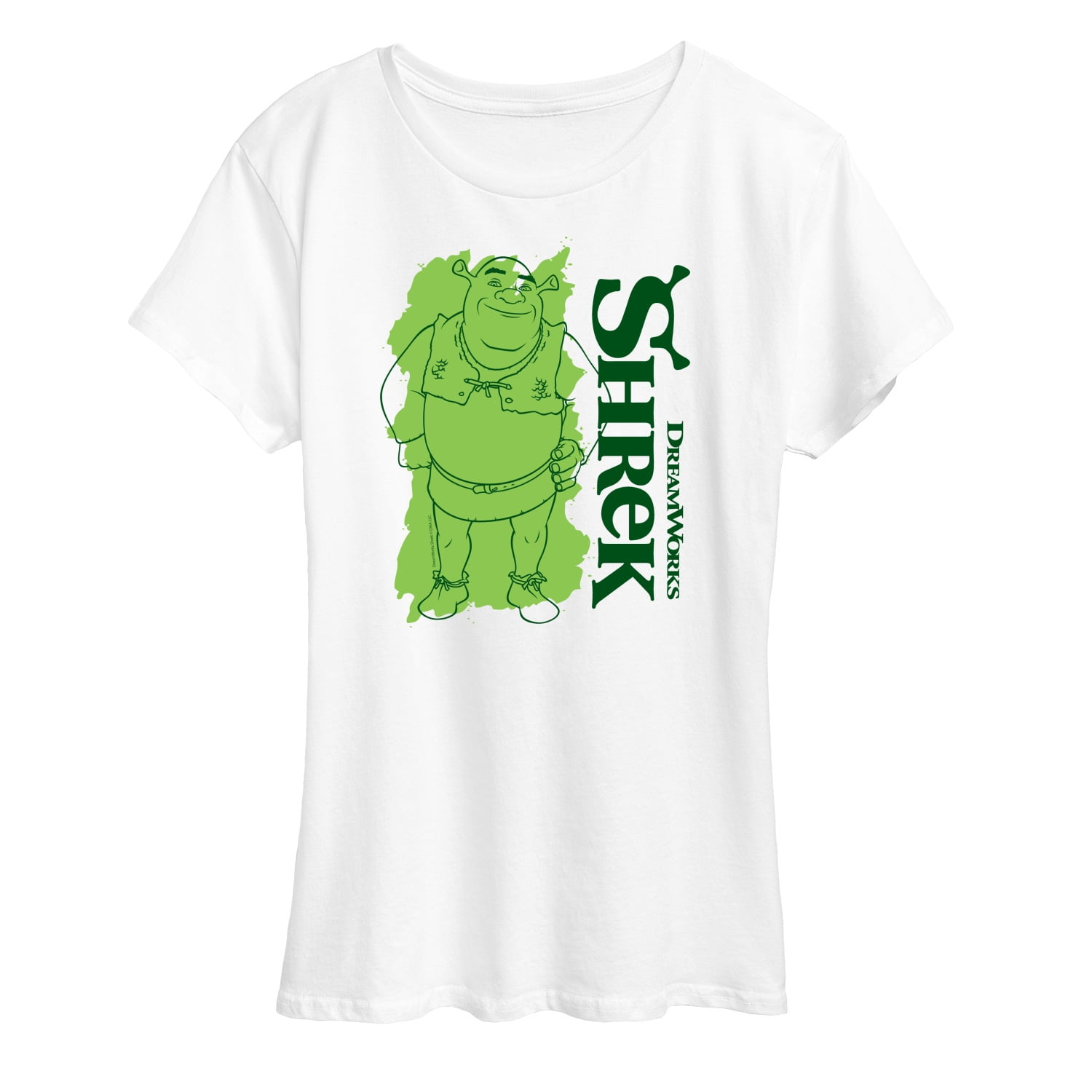Shrek - Shrek Outline - Women's Short Sleeve Graphic T-Shirt - Walmart.com