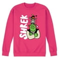 Shrek Men's Crew Neck Fleece Pullover, Stacked Characters Design ...