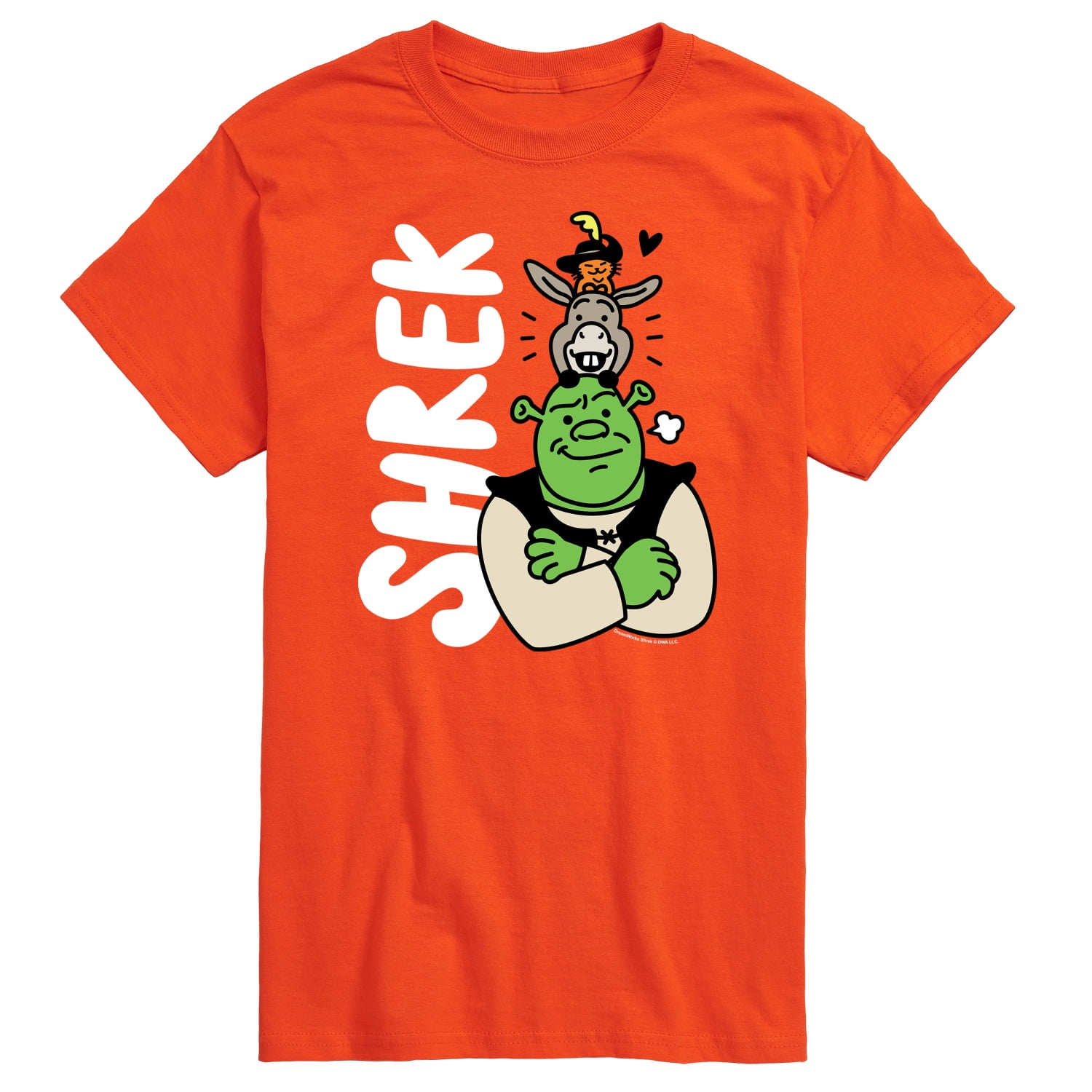 Shrek - Shrek Stacked Characters - Men's Short Sleeve Graphic T-Shirt ...
