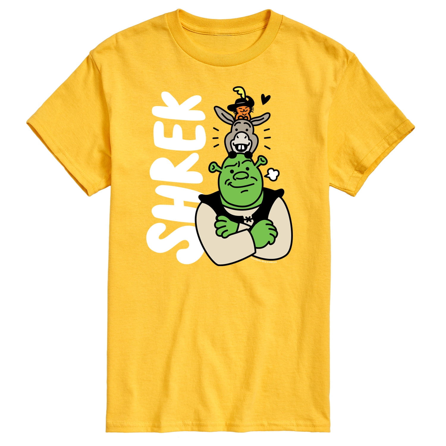 Shrek - Shrek Stacked Characters - Men's Short Sleeve Graphic T-Shirt ...