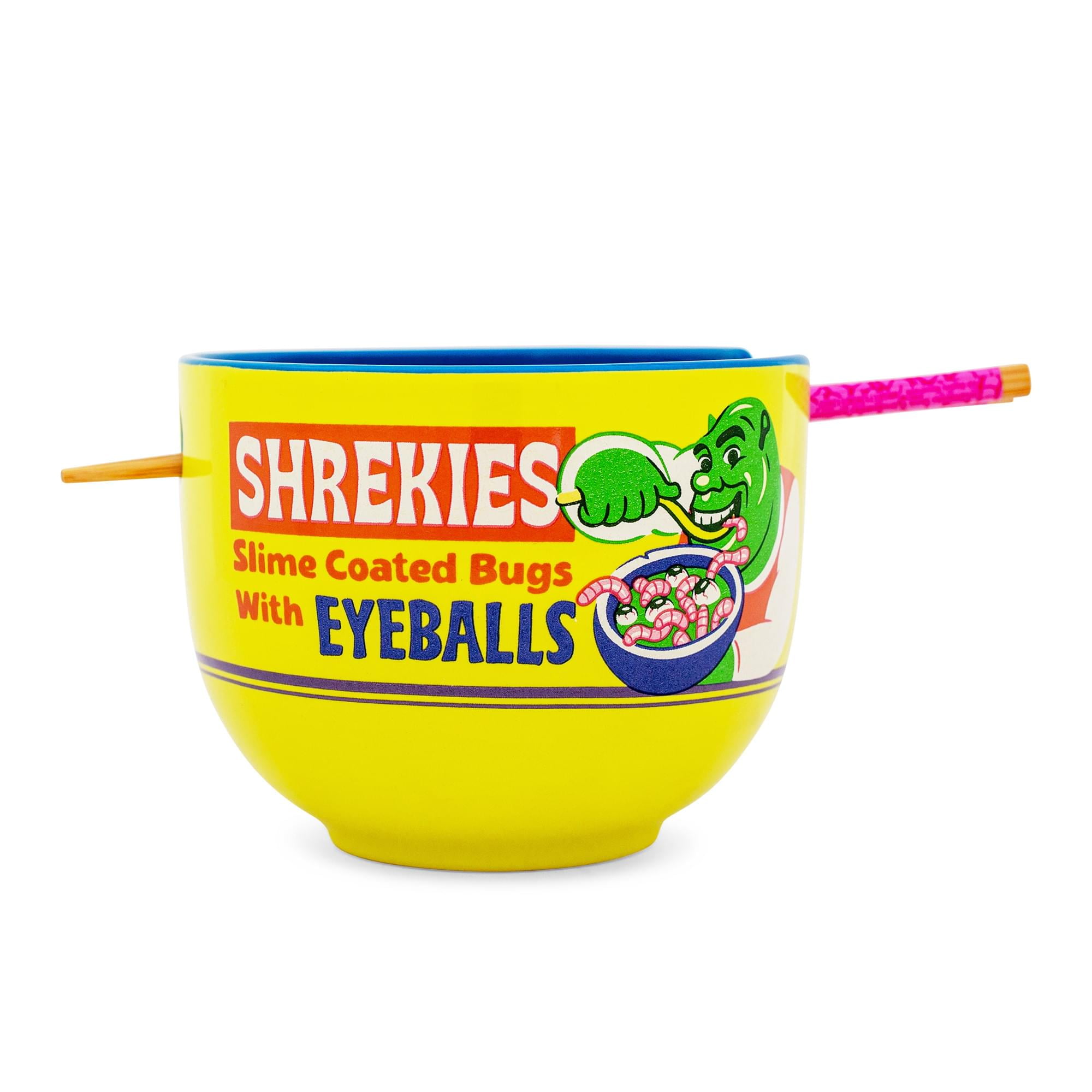 Shrek "Shrekies Eyeballs Cereal" 20-Ounce Ramen Bowl and Chopstick Set ...