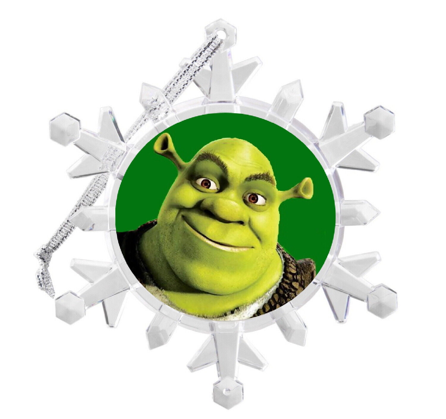 Shrek Snowflake Multi Colored Blinking Light Holiday Christmas Tree ...