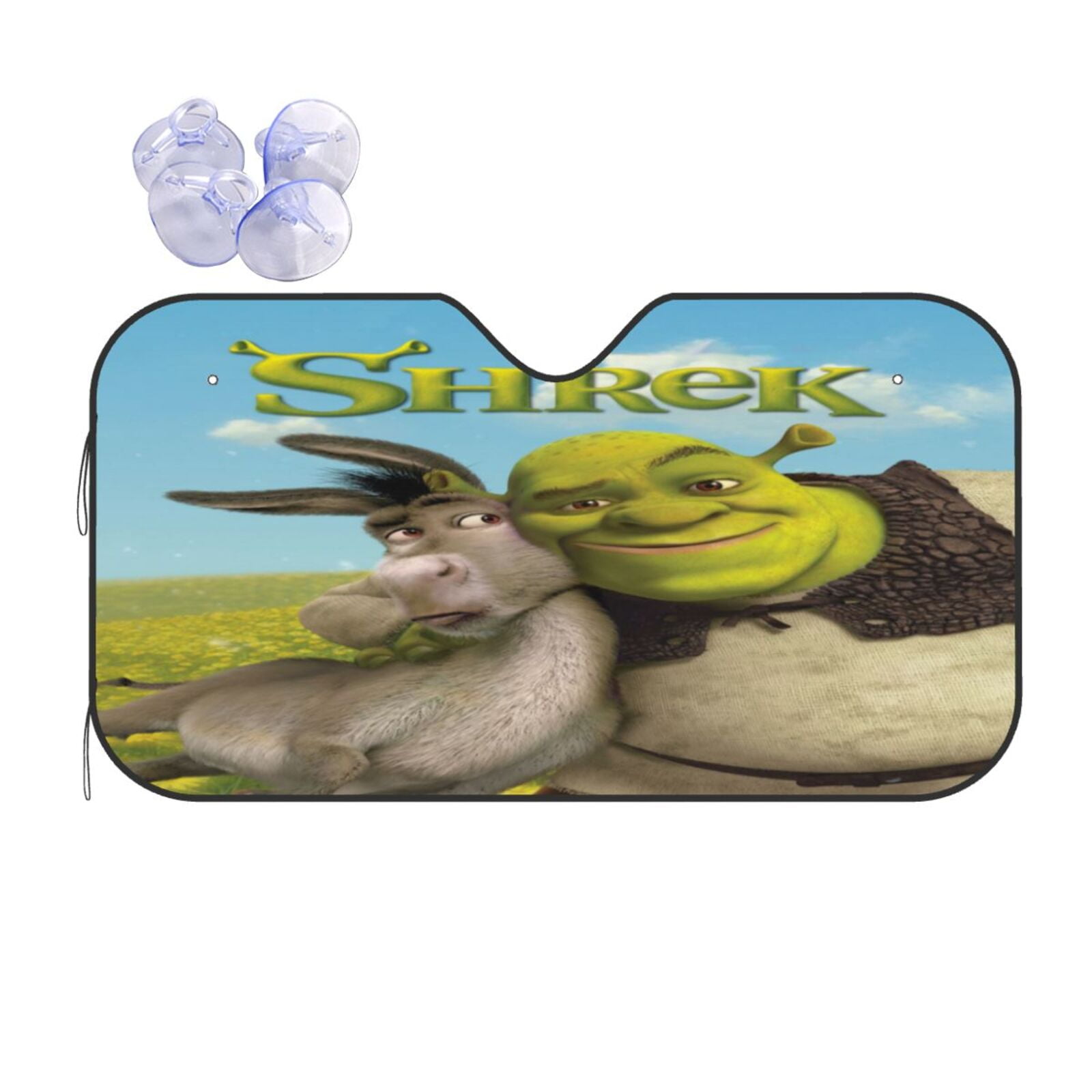 Shrek Sunshade Car Windshield Cute Cartoon Sun Shade for Trucks SUV Sun ...