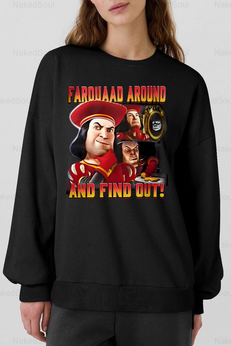 Shrek Sweatshirt Lord Farquaad Retro Multi Portrait - Walmart.com