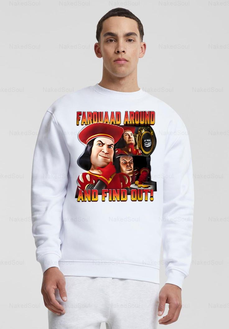 Shrek Sweatshirt Lord Farquaad Retro Multi Portrait - Walmart.com