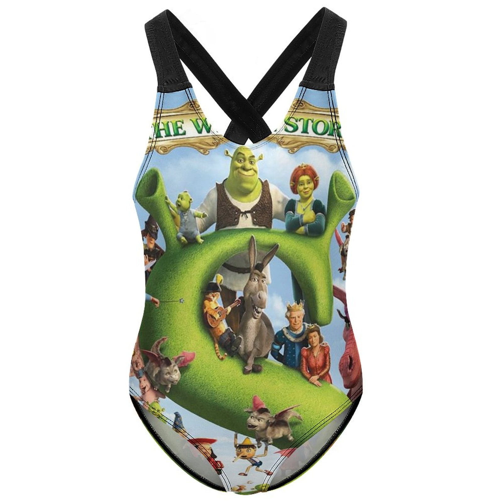 Shrek Swimwear Kids' One-Piece Swimsuit Quick-Dry Cute Printed Girls ...