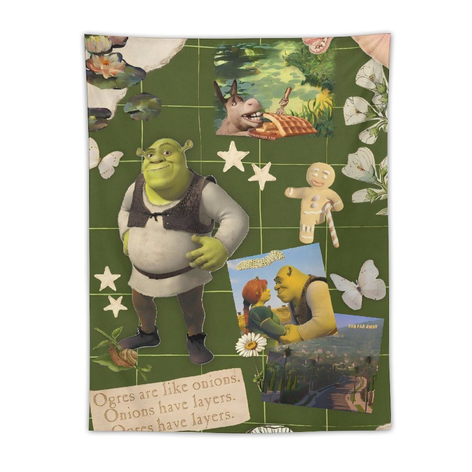 Shrek Tapestry Birthday Background Banner Is Perfect for Home Decor 30 ...