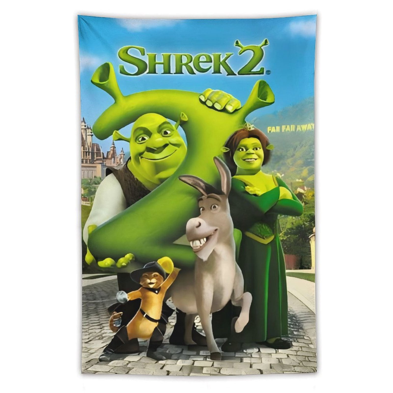 Shrek Tapestry Birthday Background Banner Is Perfect for Home Decor 40 ...