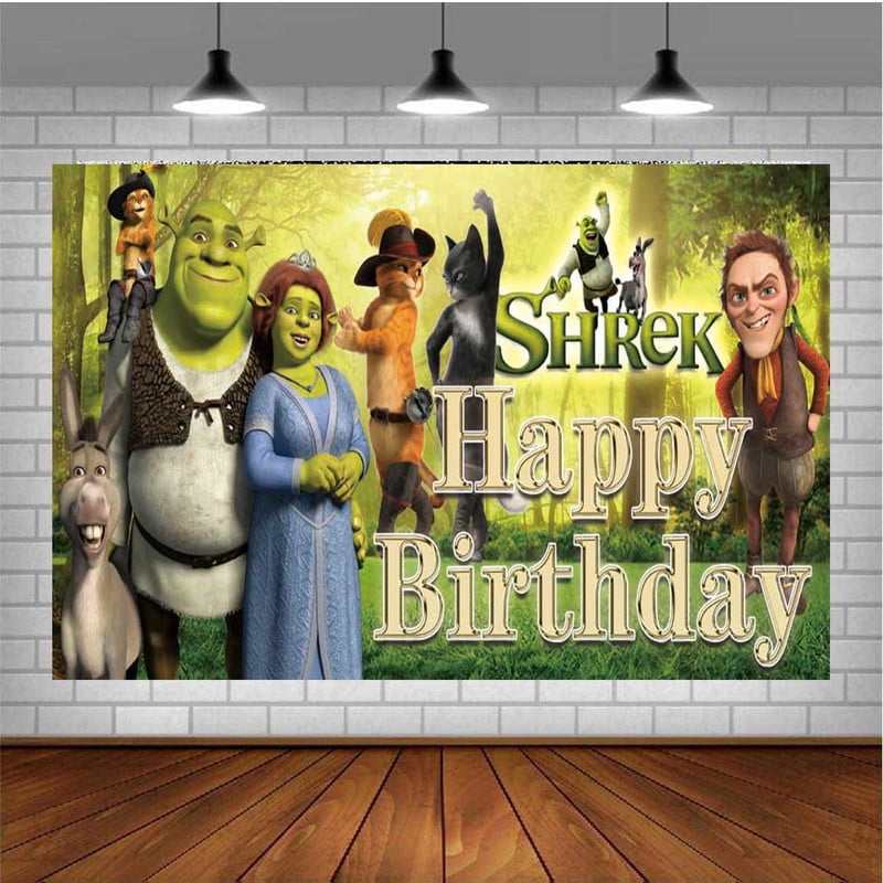 Shrek Post Wall Decor Birthday Banner Backdrop Background Party ...
