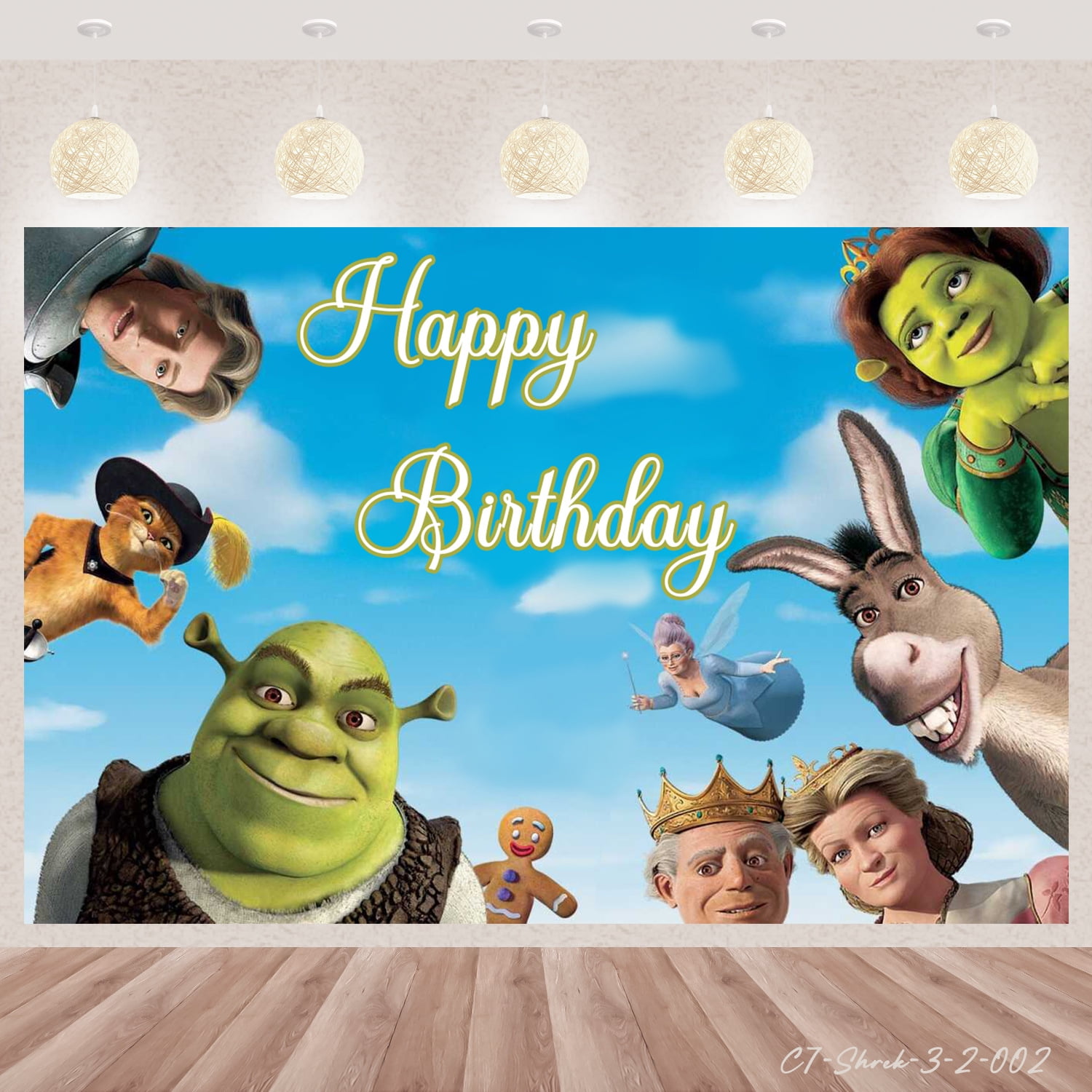 Shrek Theme Party Supplies Backdrop Shrek Birthday Party Decorations ...