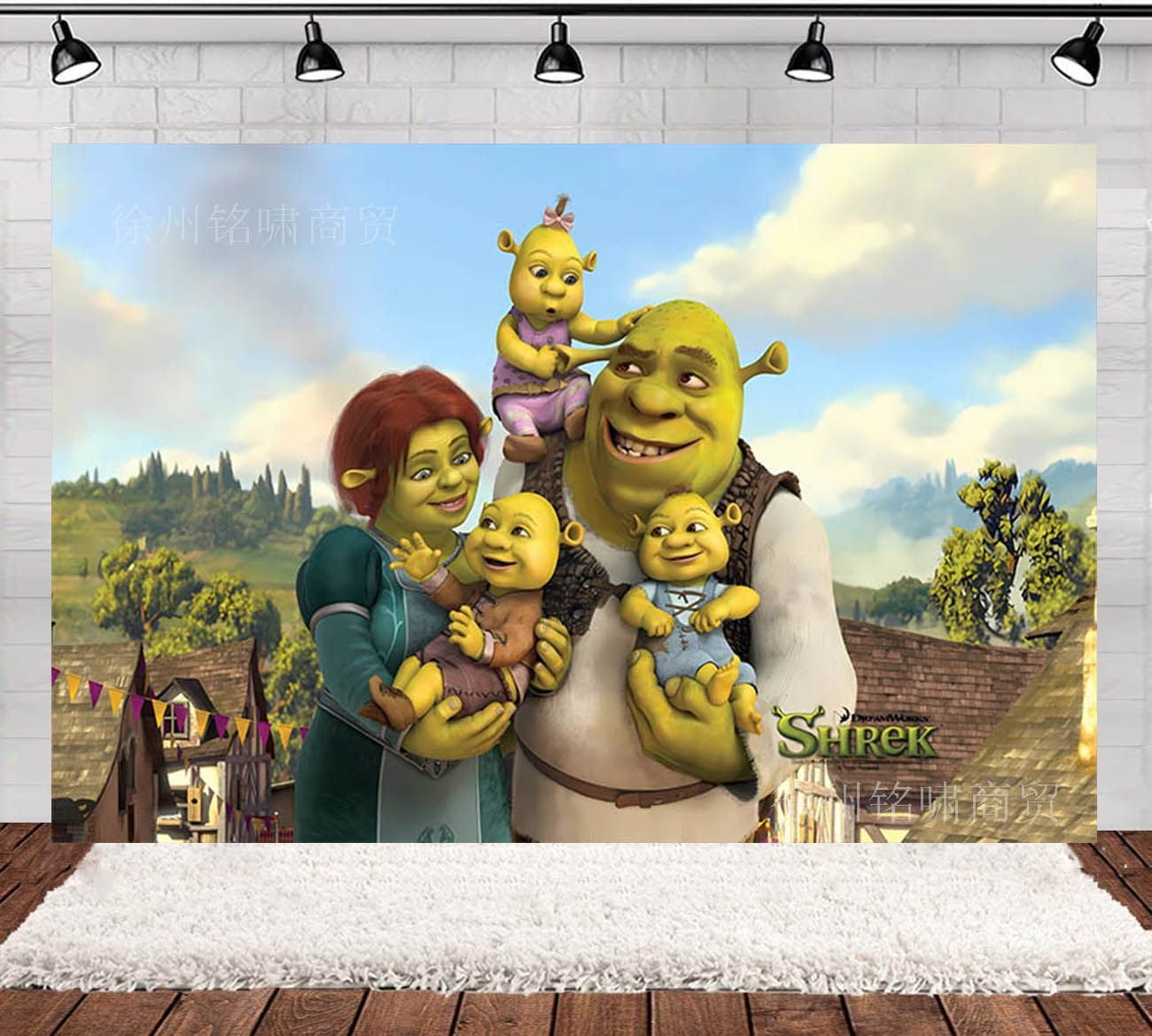 Shrek Theme Party Supplies Backdrop Shrek Birthday Party Decorations ...