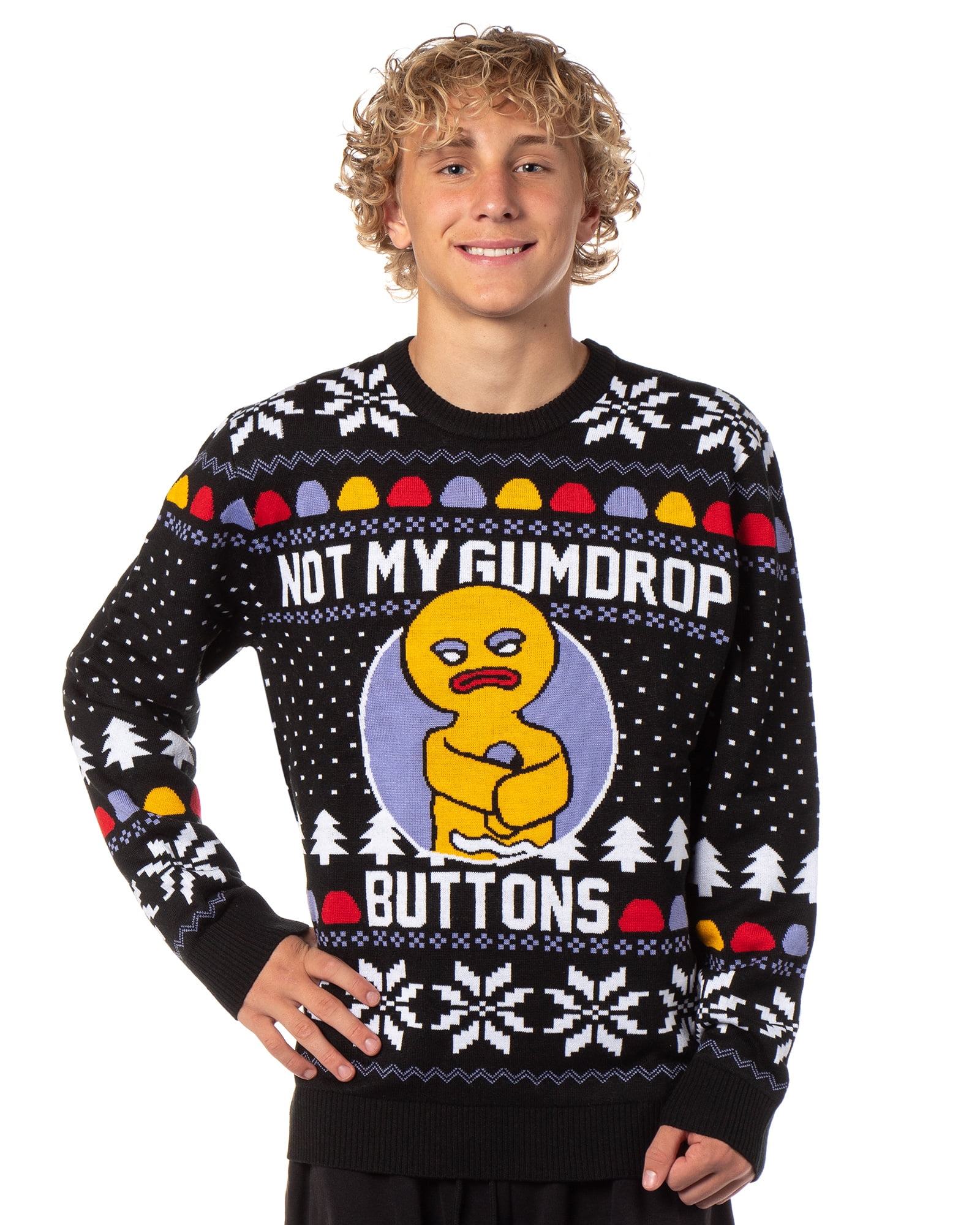 Shrek Ugly Christmas Sweater Men's The Gingerbread Man Not My Gumdrop ...