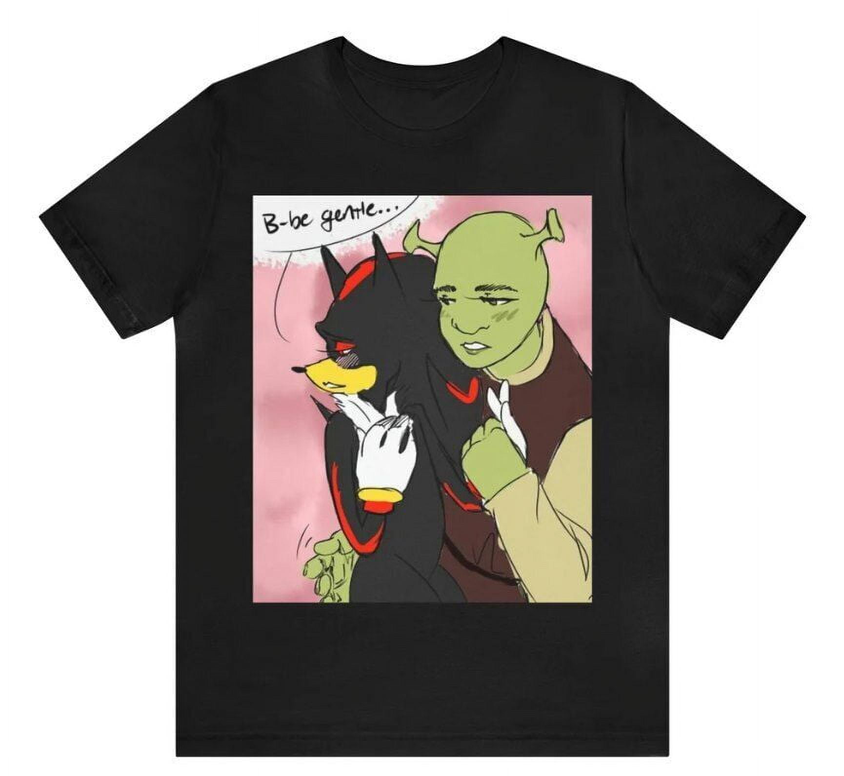 Shrek X Shadow -R34 Fanart Ogre Targeted Dank Meme Quote Shirt Out of ...