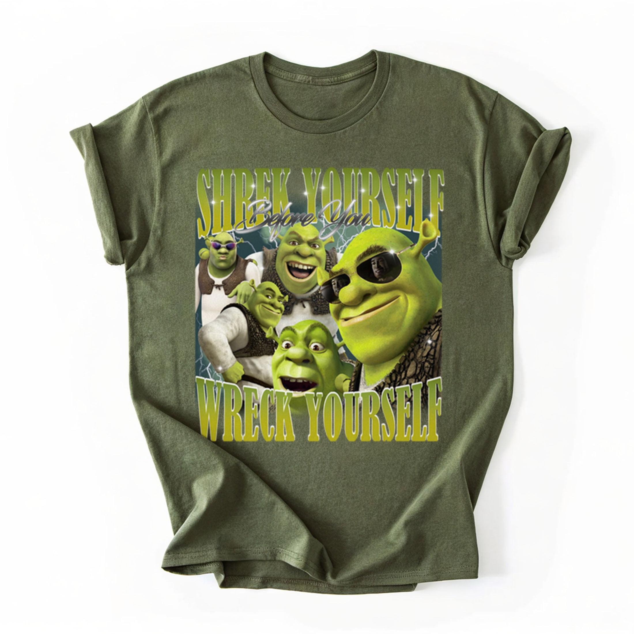 Shrek Yourself Before You Wreck Yourself T-Shirt, Funny Shrek Trending ...