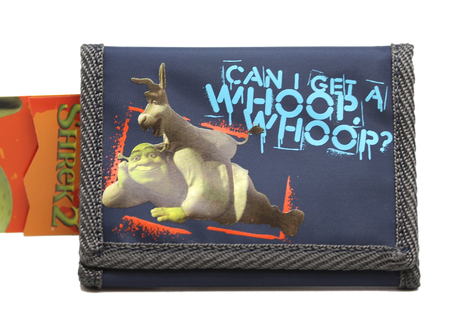 Shrek and Donkey "Can I get a Whoop Whoop?" Tri-Fold Navy Blue Kids ...