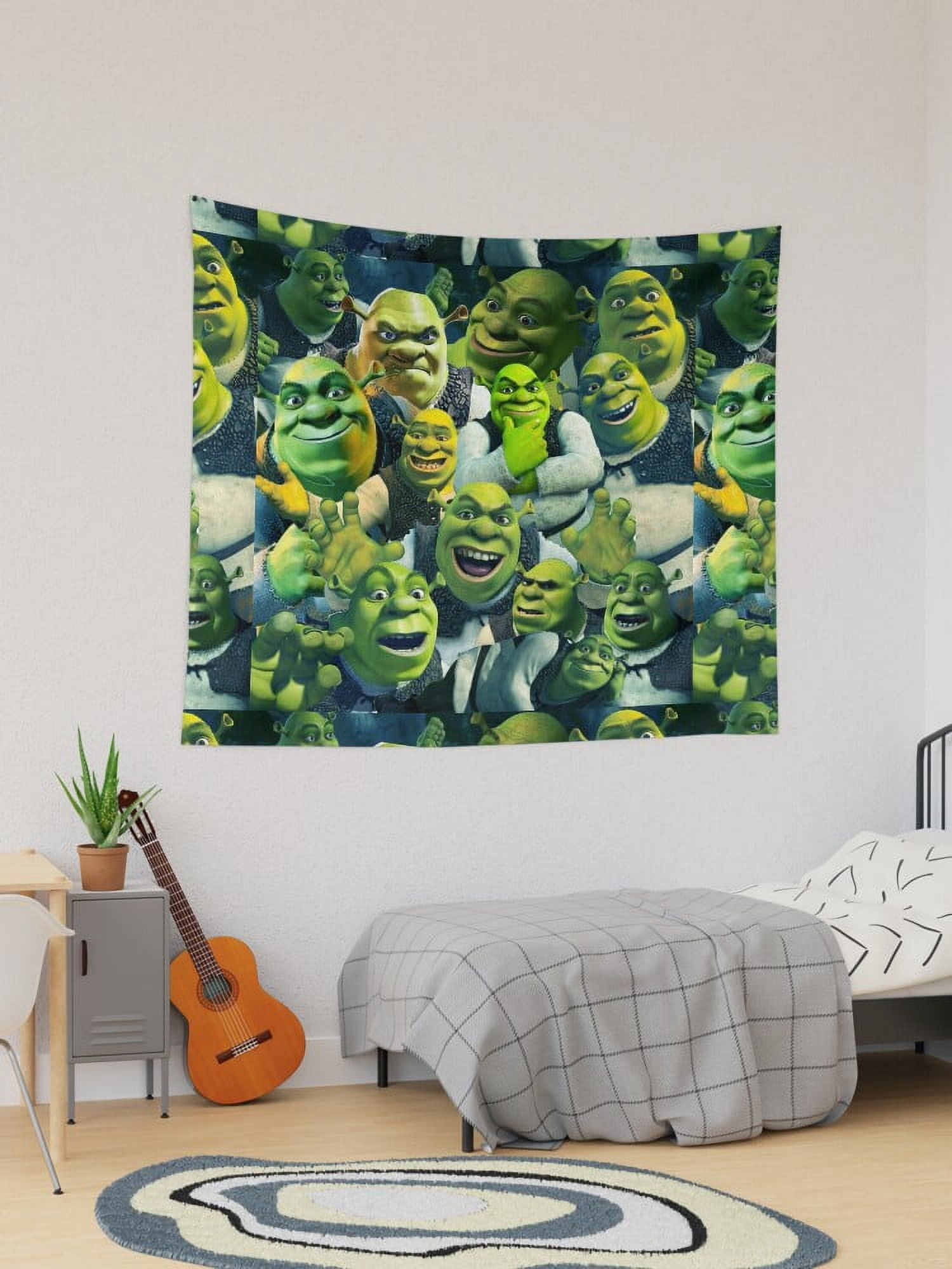 Shrek collage poster design 2021 Tapestry Tapestries Wall Decor ...