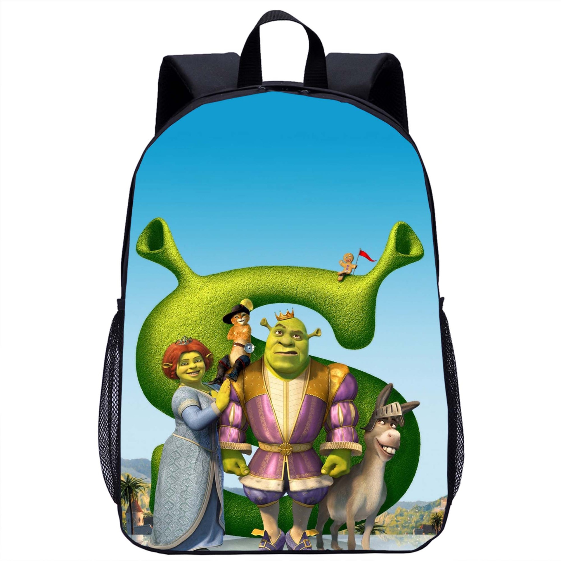 Shrek student backpack 17-inch large capacity backpack for primary and ...