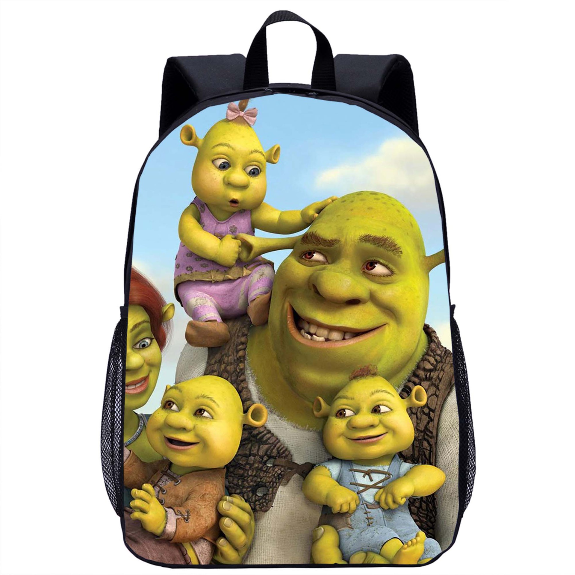 Shrek student backpack 17-inch large capacity backpack for primary and ...