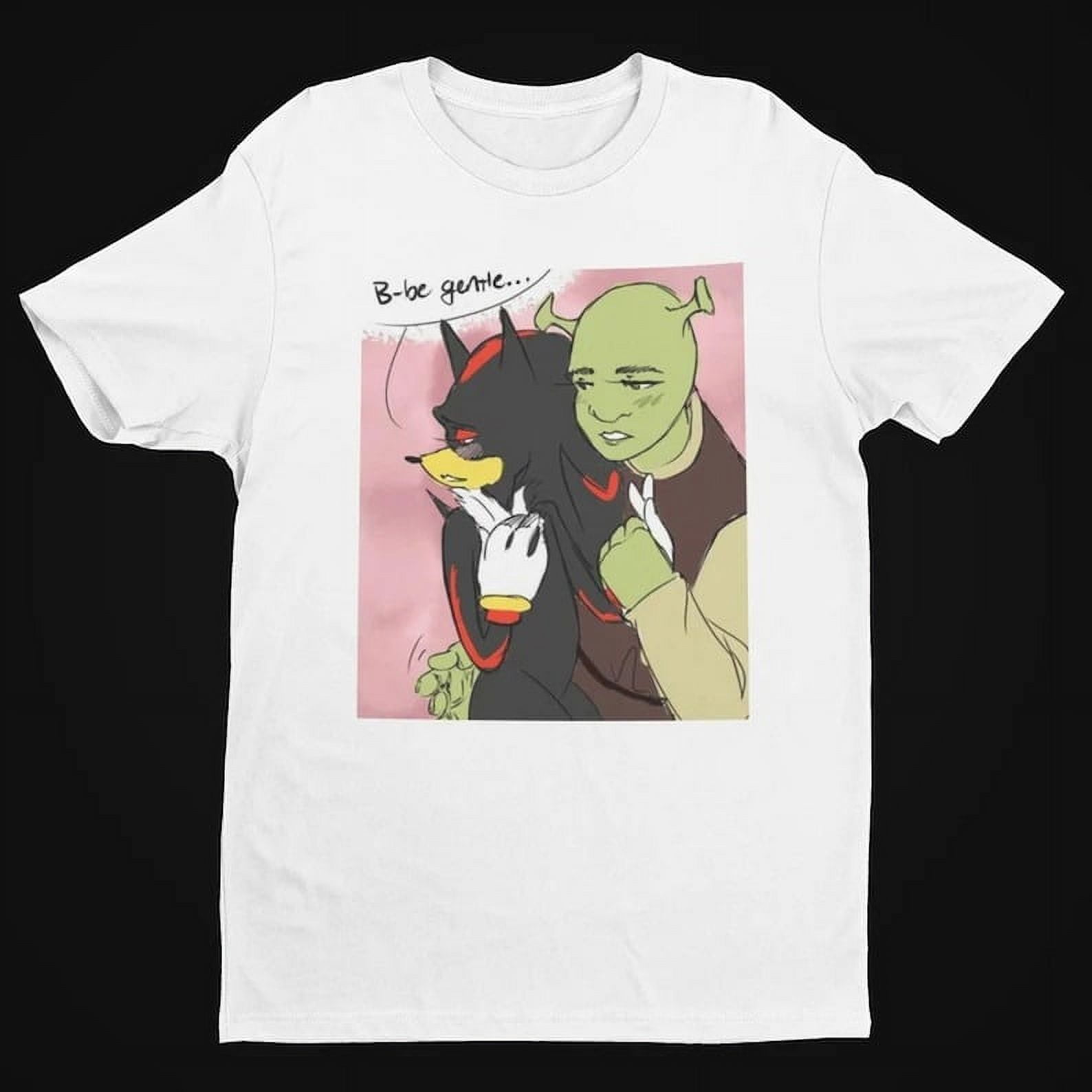 Shrek x Shadow Shrek Shirt Fan Art Cringe Meme T-Shirt - Walmart.com