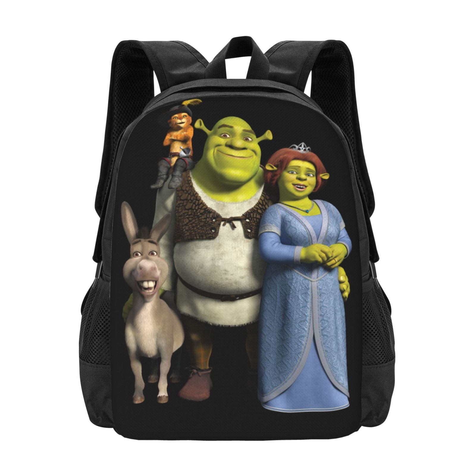 Shrek Teens Backpack Teens 17 Inch 3D Printed Anime Casual Bag Travel ...