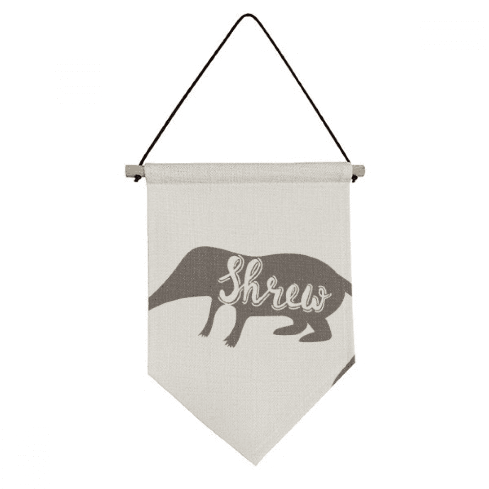 Shrews Black And White Animal Canvas Flag Hanging Wall Art Decor Banner ...