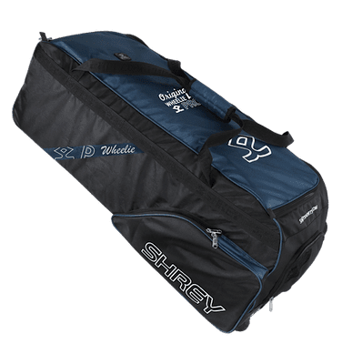 Shrey PRO Wheelie Cricket Kit Bag- Black & Blue - Walmart.com