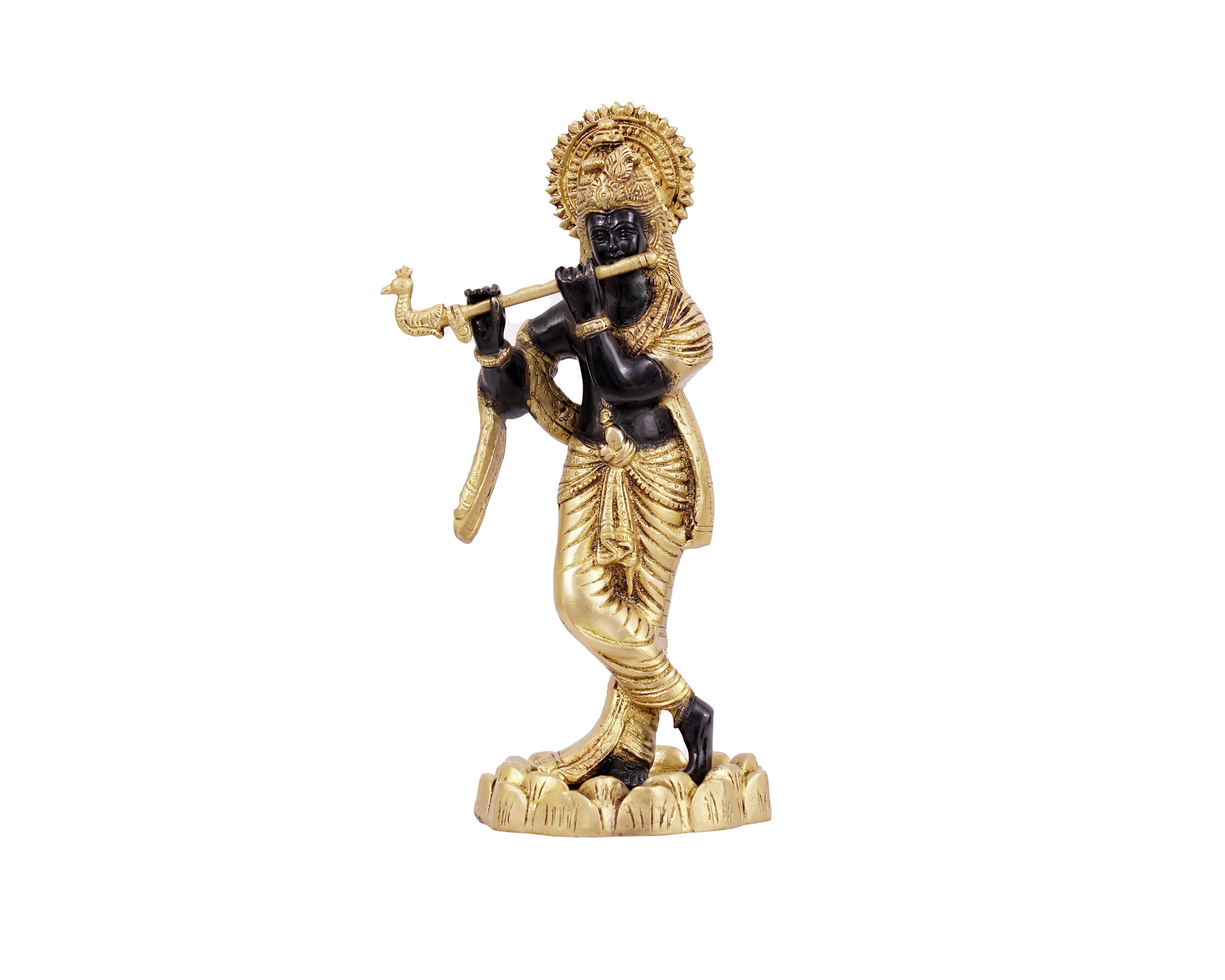 Shri Krishna Brass Statue for Puja, Home Mandirs, Gifts by Pooja Bazar ...