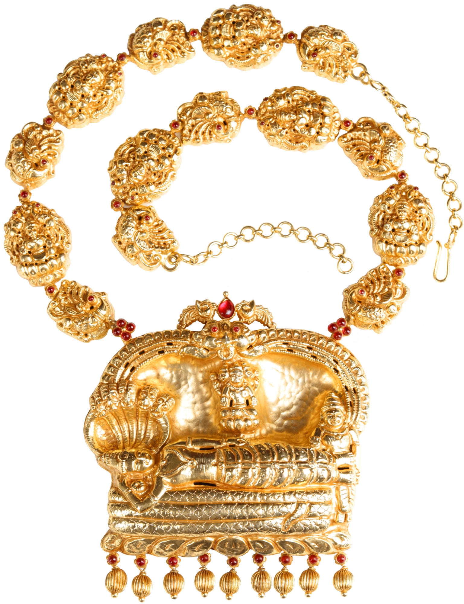 Shri Padmanabha Necklace with the String of Lakshmi Ji (South Indian ...