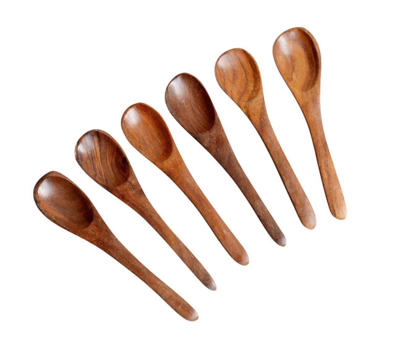 Shrimai Handcrafted Wooden Serving Spoons Wood Utensils for Kitchen and ...