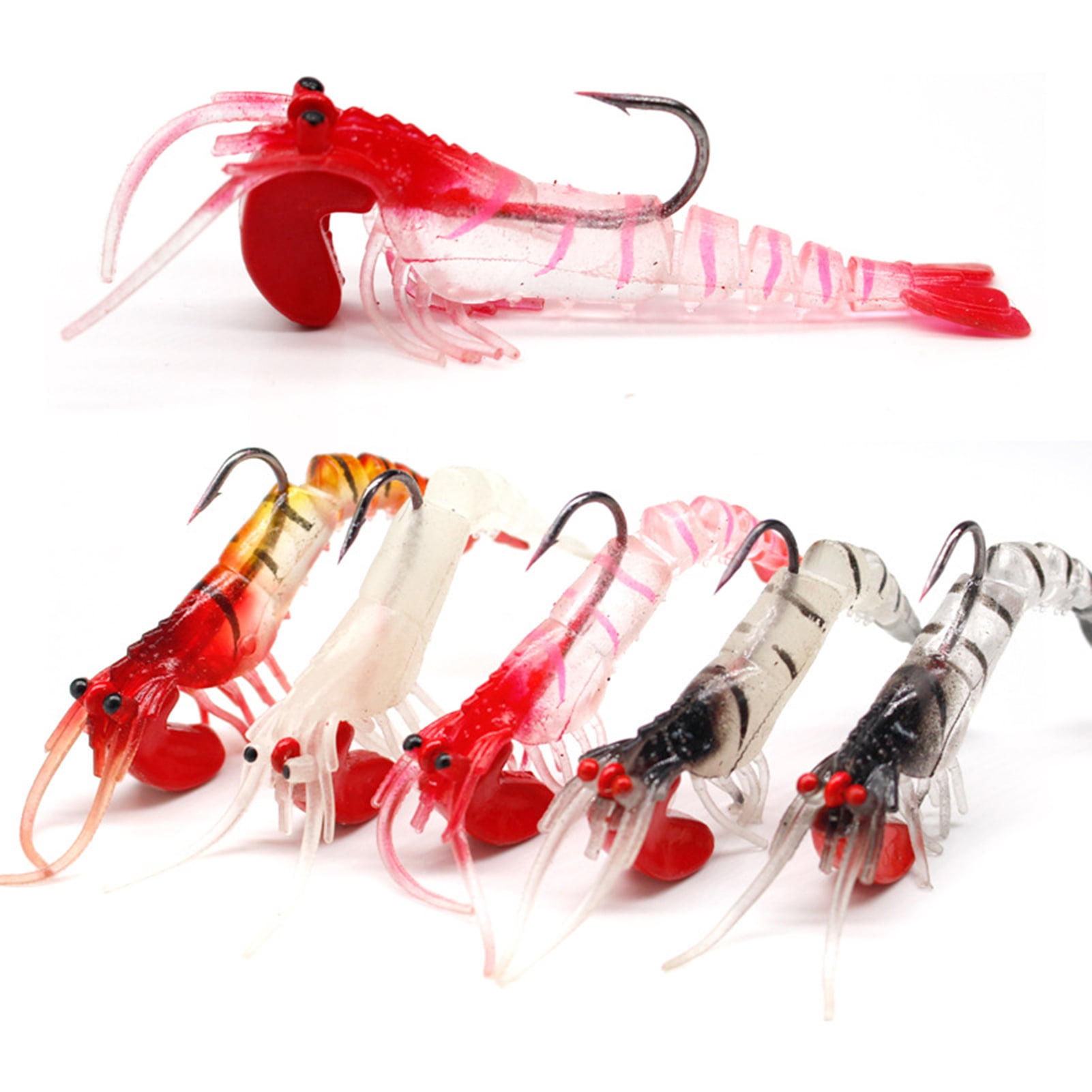 Shrimp Bait Realistic Looking Bright Color Flexible Highly Simulated ...