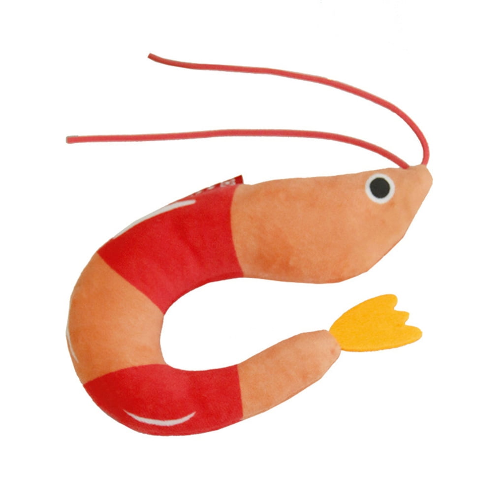 Shrimp Catnips Filled Realistic Prawn Plush Cats Teasing Toy - Walmart.com