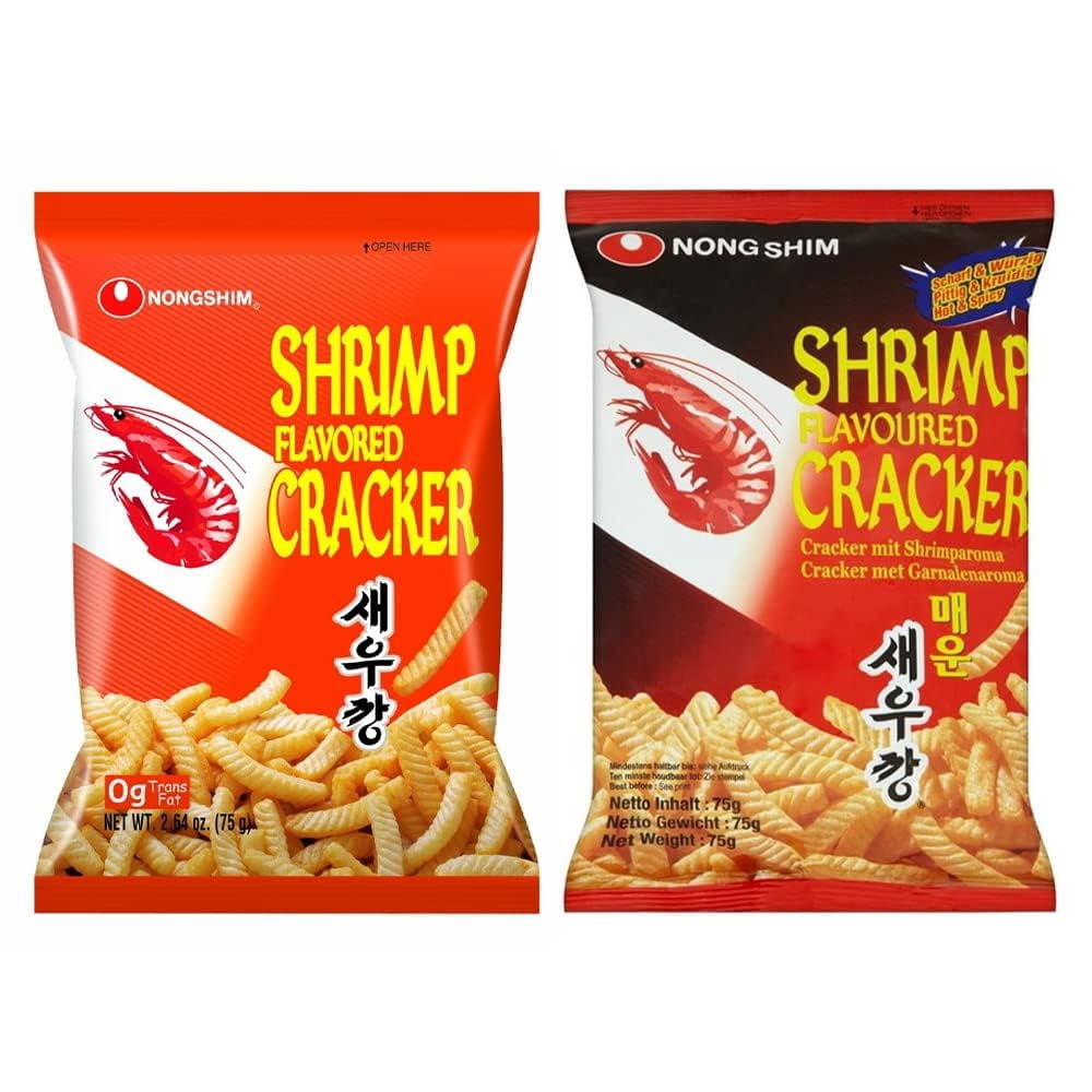 Shrimp Crackers Set (Original Flavor + Spicy Flavor) 2 pack - Walmart.com