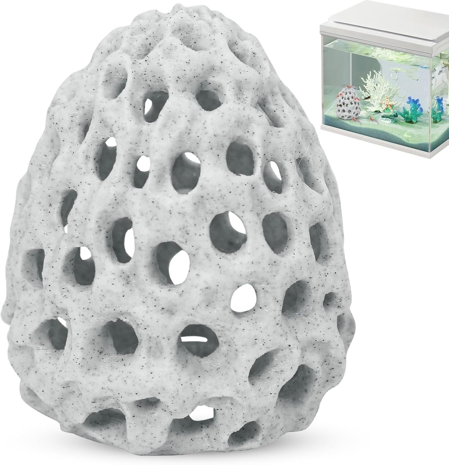 Shrimp Dome Hide Betta Habitat Fish Tank Tunnel with Suction Cup ...