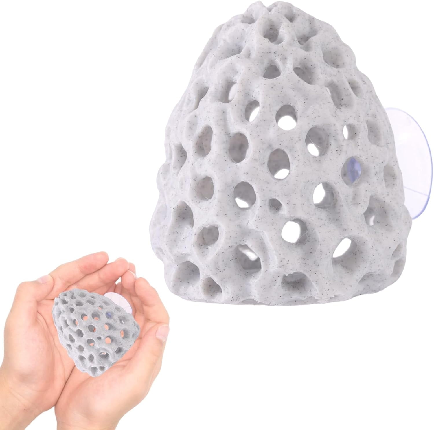 Shrimp Dome Hide, Plastic Porous Designed Aquarium Dome Hide Cave ...