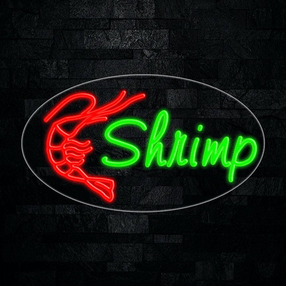 Shrimp LED Neon Sign 28"L x 16"H #34561 - Walmart.com