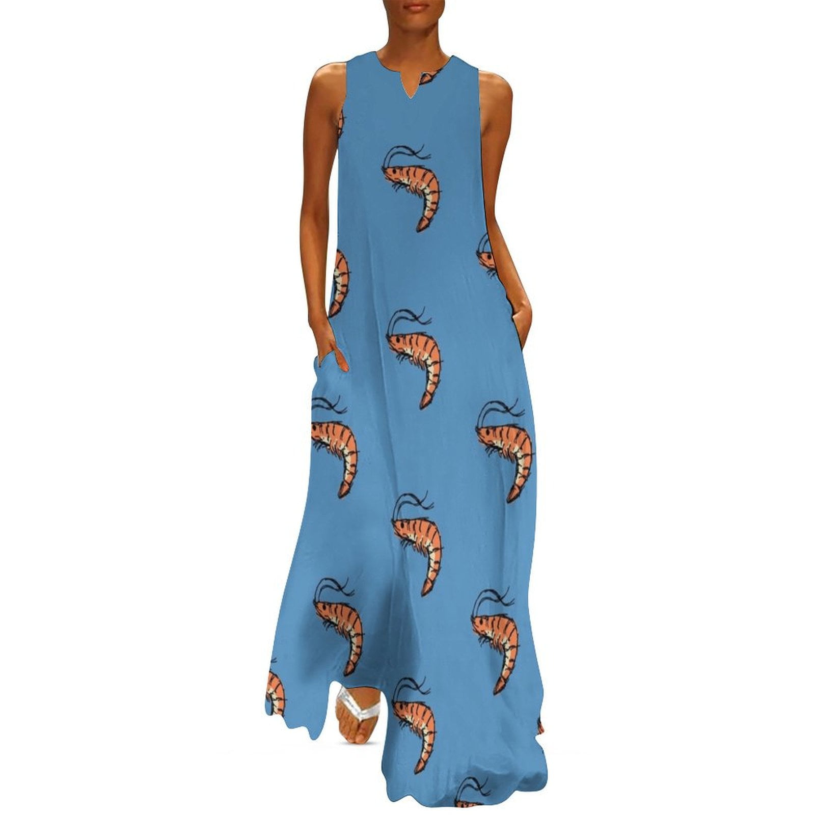 Shrimp Long Dress luxury evening dresses 2024 evening dress ladies ...