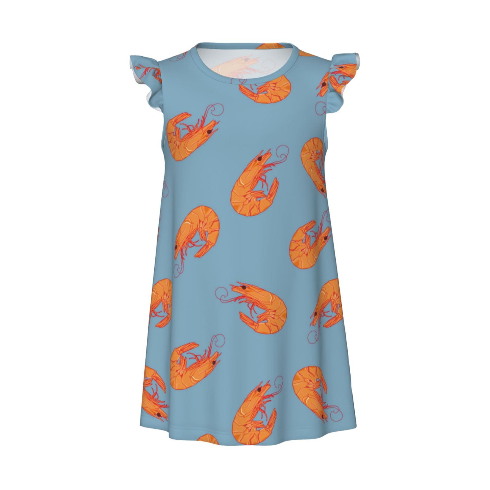 Shrimp No.9014 Girls Nightgowns, Pajamas for Girls, Soft Flutter Short ...