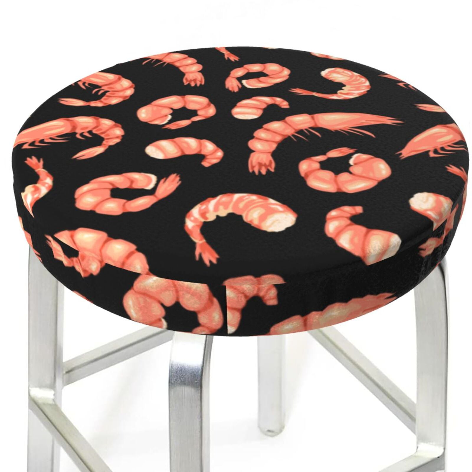 Shrimp No.9042 Round Bar Stool Seat Covers, Elastic Round Chair Cover ...