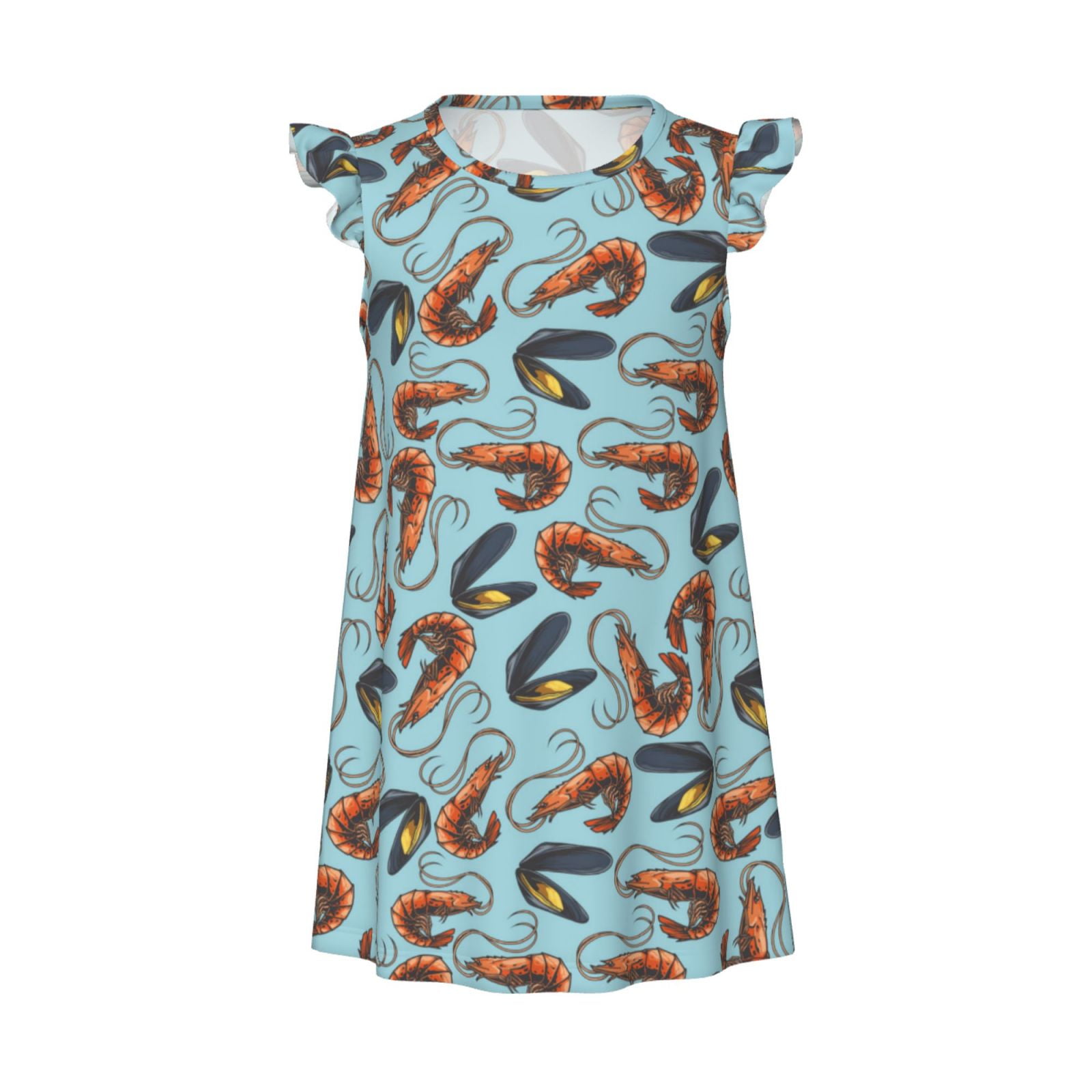 Shrimp No.9067 Girls Nightgowns, Short Sleeves Princess Dress, Girls ...