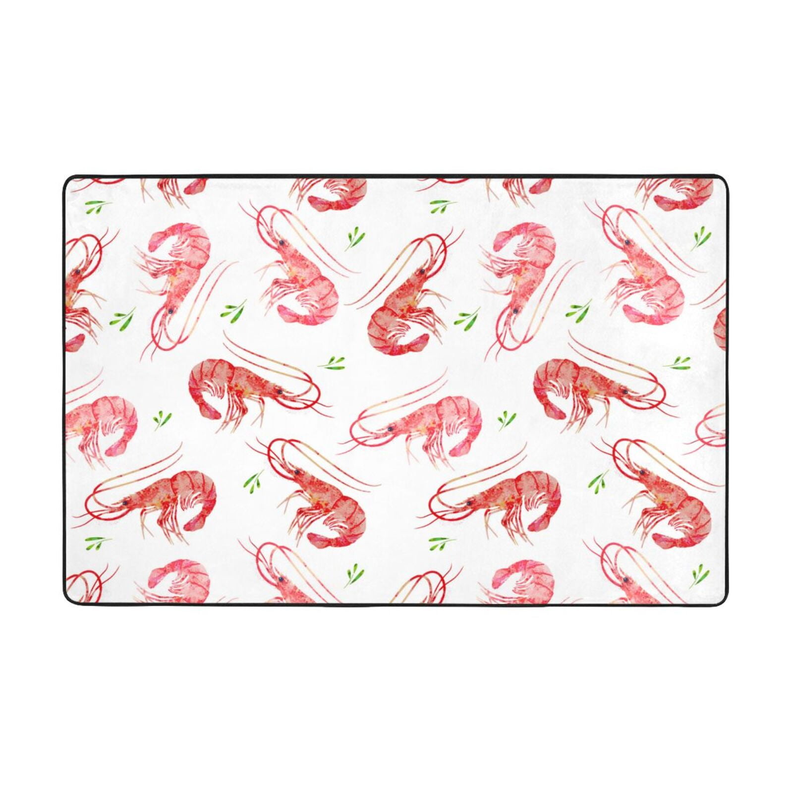 Shrimp Seaweed Universal Door Mat Indoor Entrance, 60×39 Non-Slip ...