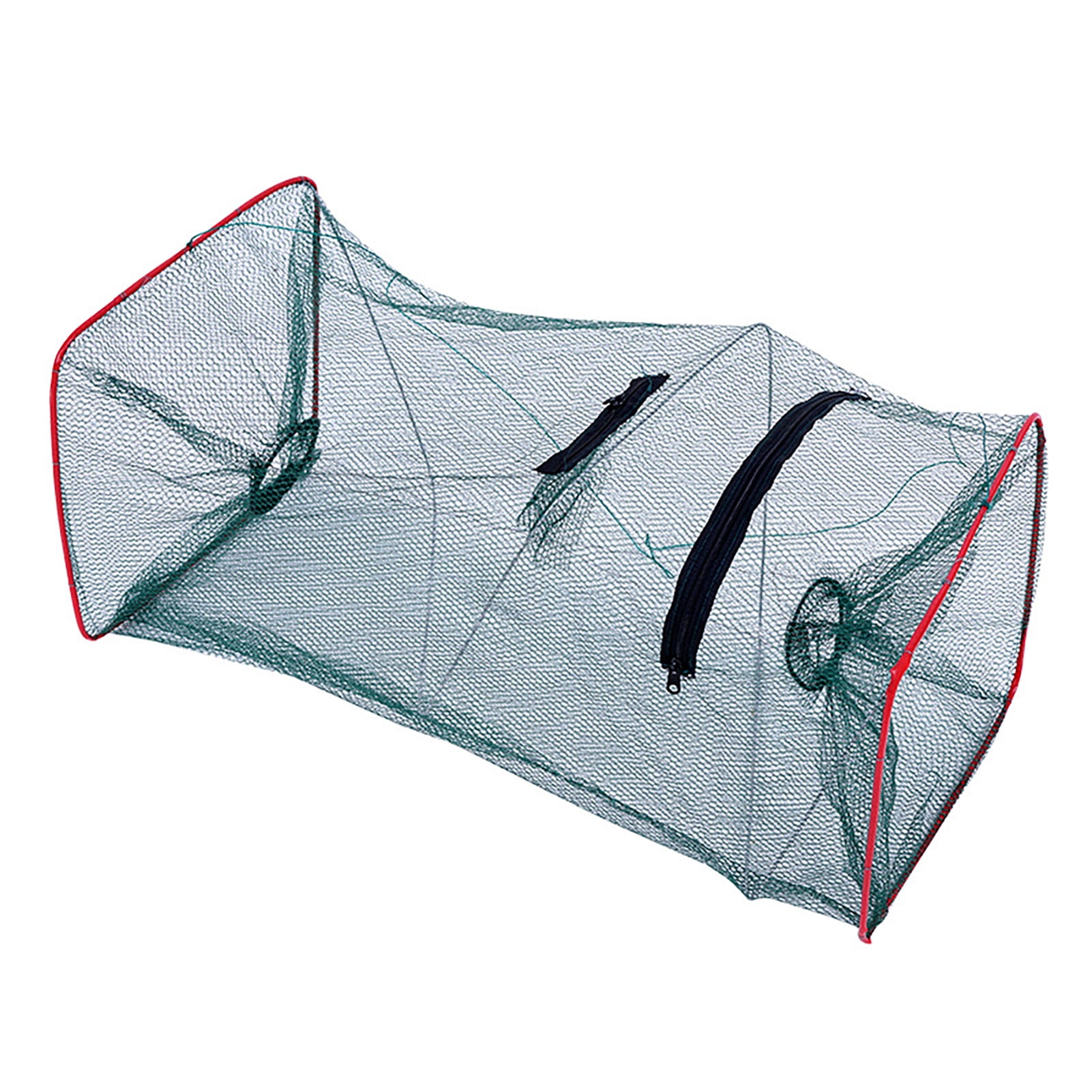 Shrimp Trap Nylon Portable Folded Collapsible Outdoor Crab Net Fishing ...