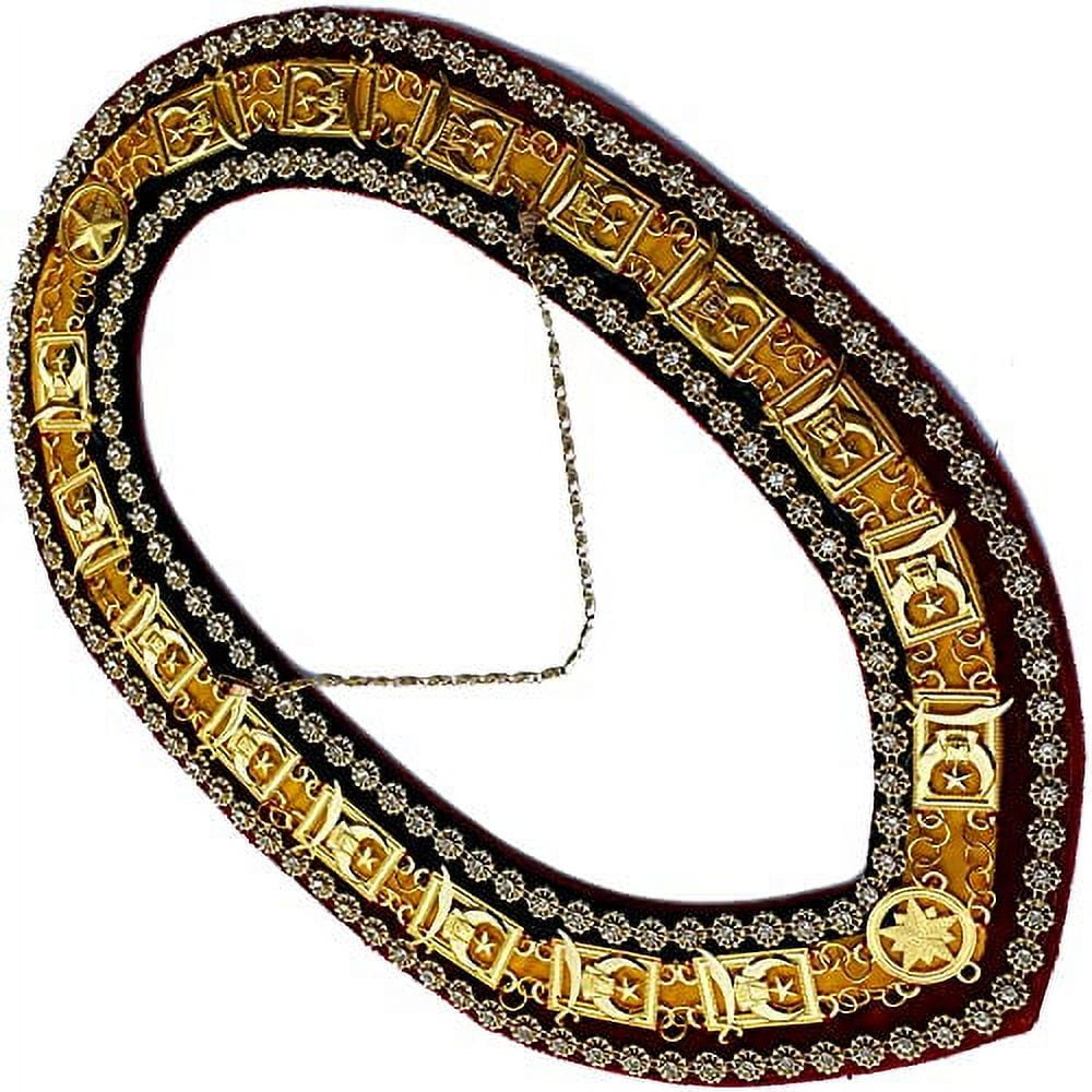 Shriners Masonic Collar Deluxe Tri Color Backing // Green/Gold/RED ...