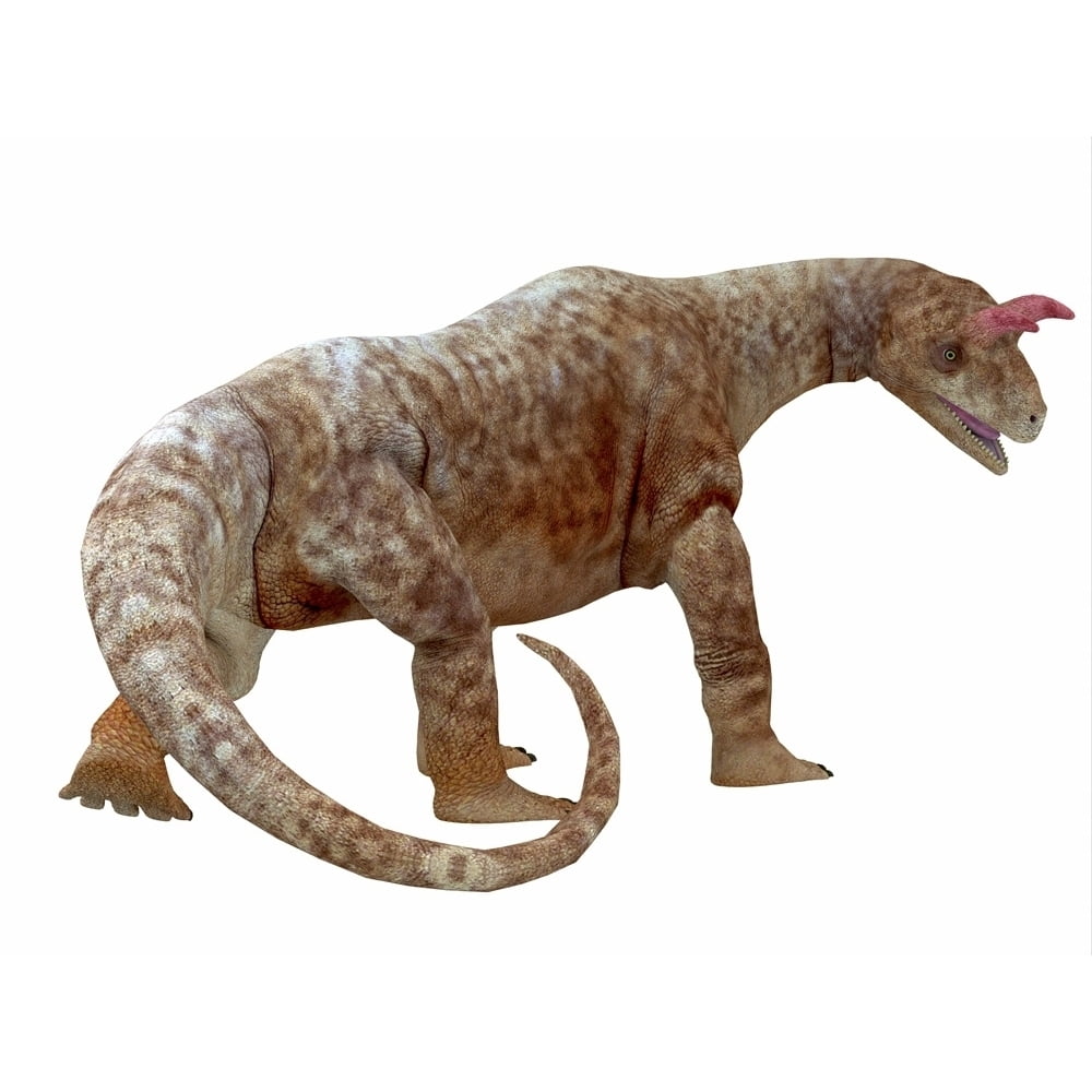 Shringasaurus dinosaur rear view of tail. Poster Print by Corey Ford ...