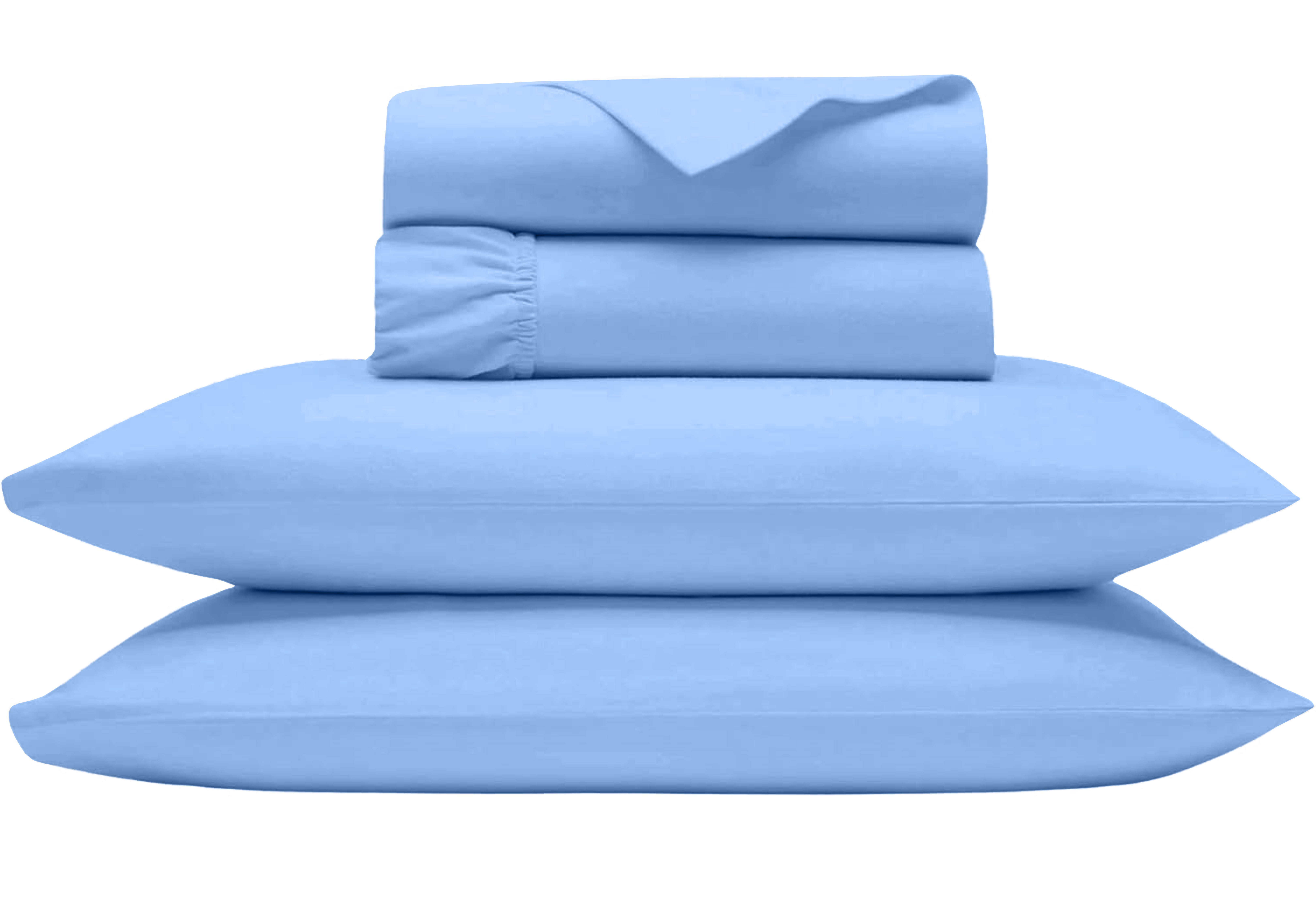Shrinita 1000 Thread Count Organic Cotton Bedsheet 4 PC RV-King Light ...