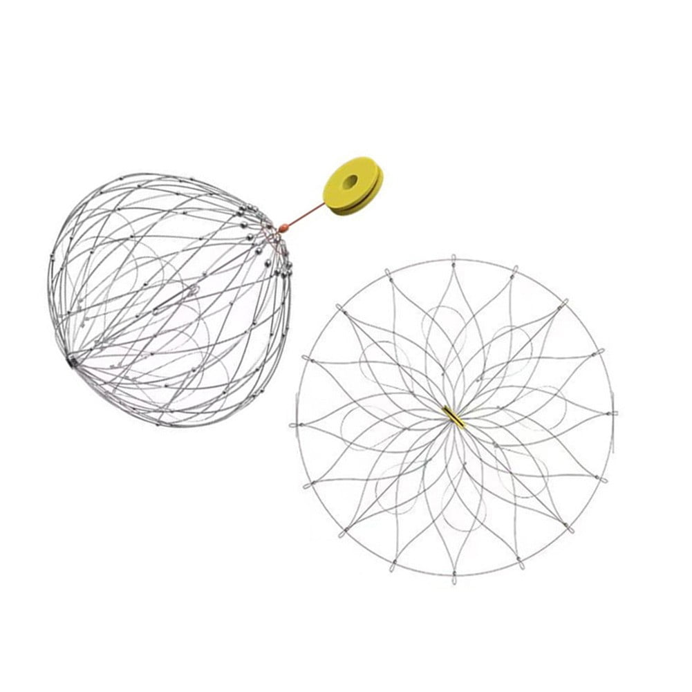 Shrink Crab Cage Fishing Cage Crab Catcher Automatic Open Closing Fish ...