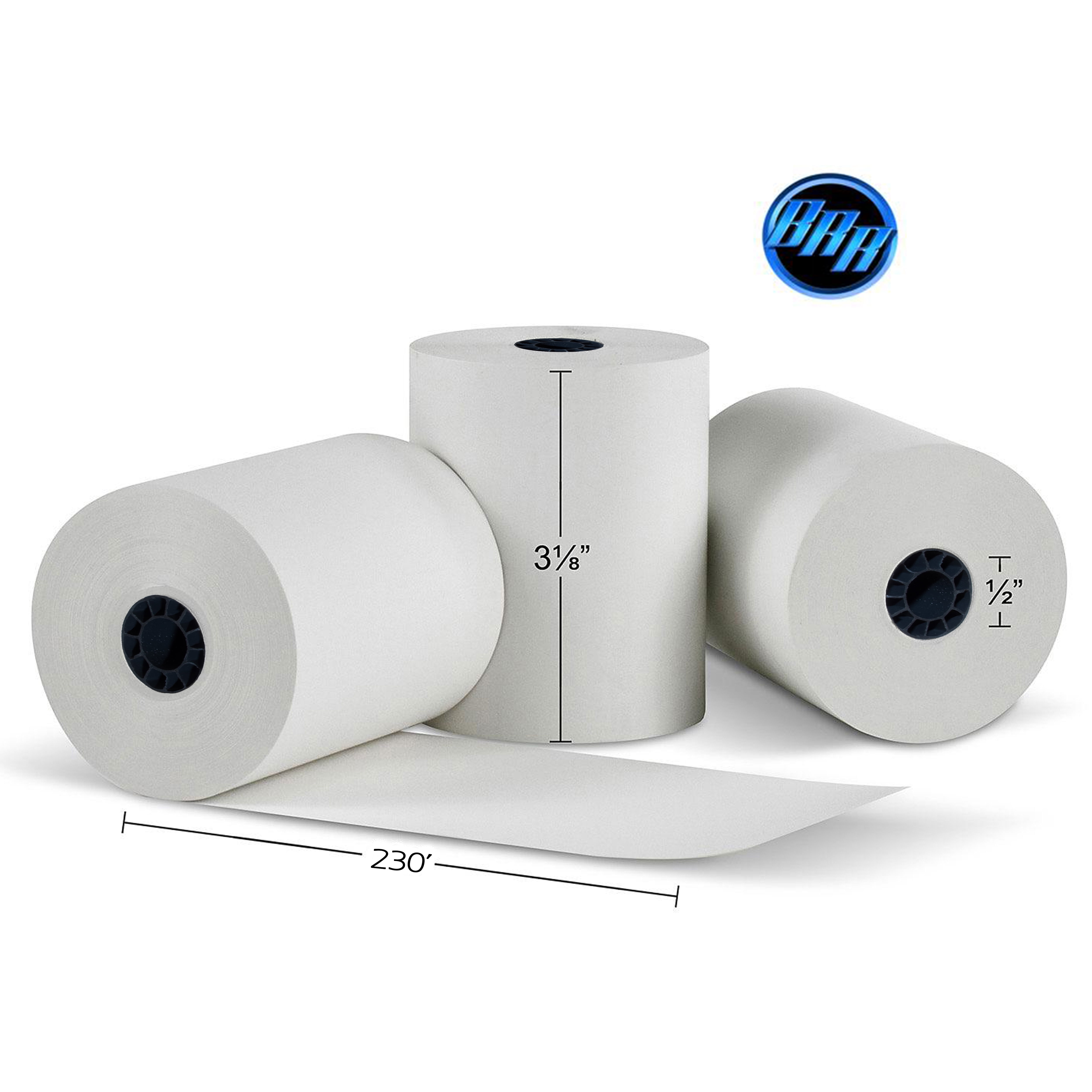 3 1 8 x 230 thermal paper roll 25 pack thermal paper roll 3 1 8' x 230 ...