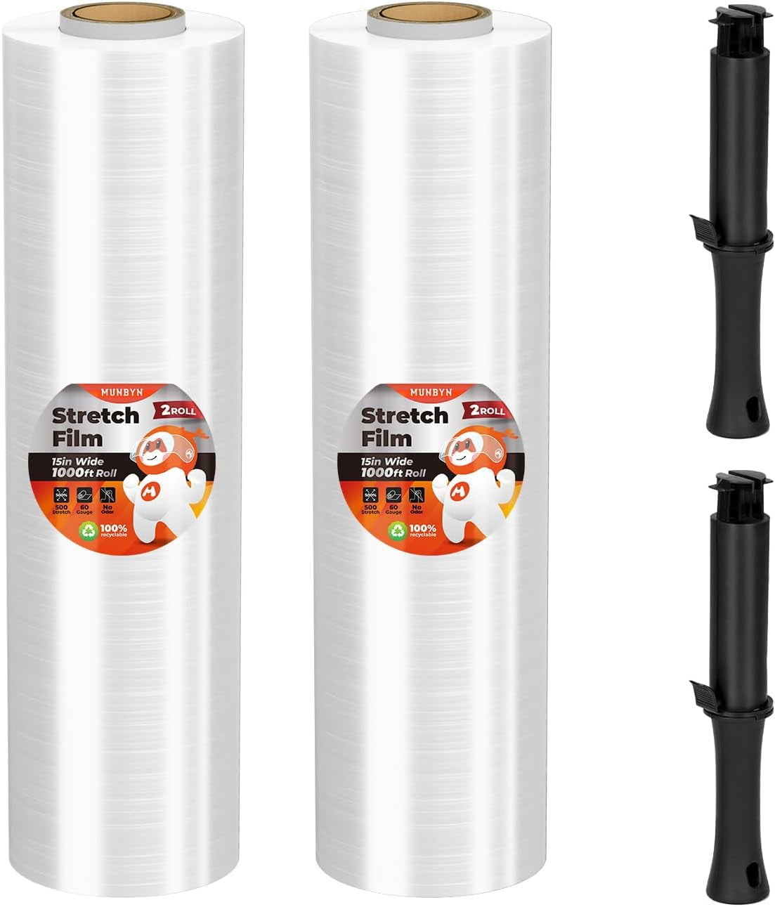 Shrink Wrap, Stretch Wrap with Handles, Stretch Film Roll Industrial ...
